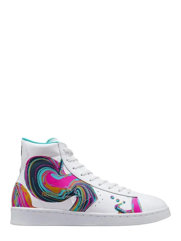 CONVERSE Pro Leather High-top Sneakers - White/prime Pink/green