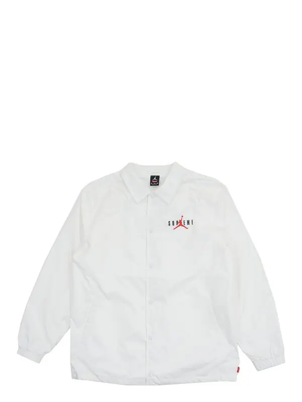 Supreme Jordan Coaches Jacket - White