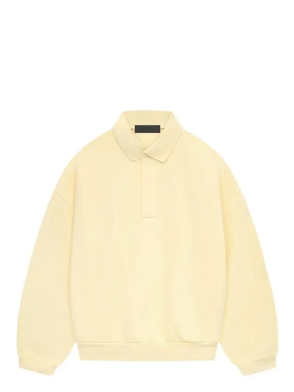 Fear Of God Essentials Longsleeve Polo Shirt - Garden Yellow
