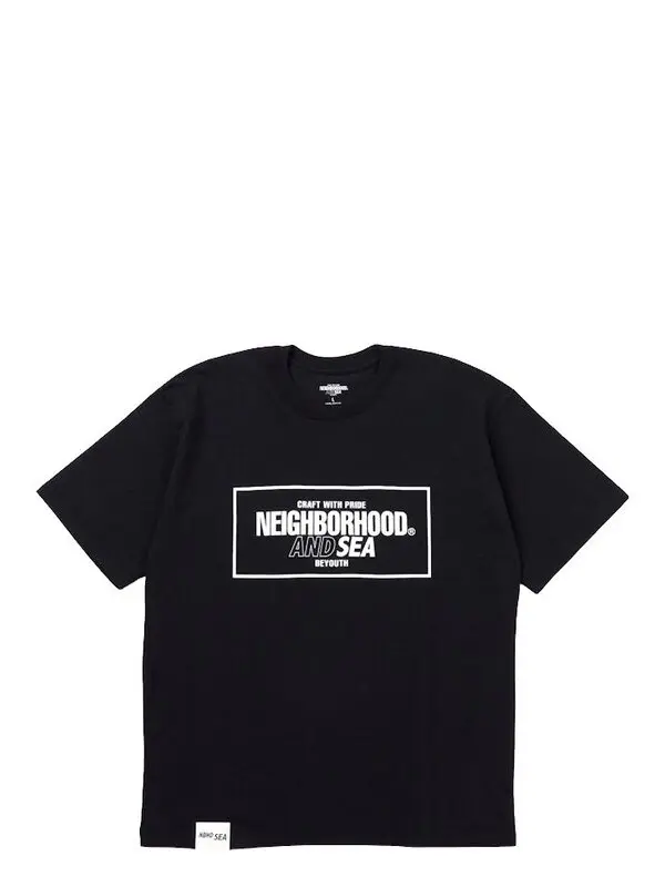 NEIGHBORHOOD X Wind And Sea Short Sleeve Tee Shirt - Black