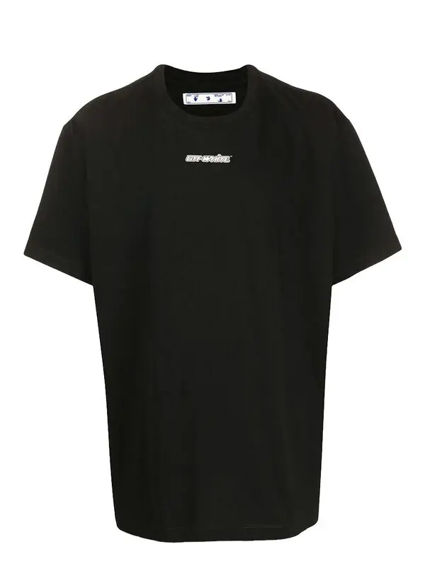 Off-White Marker Red Arrows Oversized Tee Shirt - Black