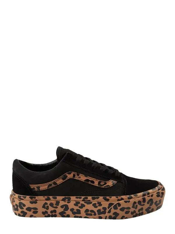 VANS Old Skool Platform Sneakers - Leopard/black