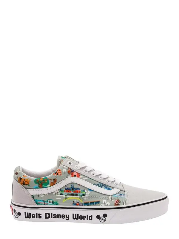 VANS Old Skool Disney World 50th Anniversary Park Map Sneakers - Grey/white