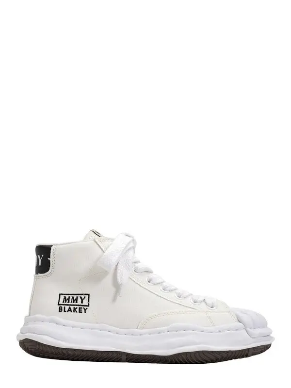 Mihara Yasuhiro Blakey Og Sole Canvas High-top Sneakers - White/black