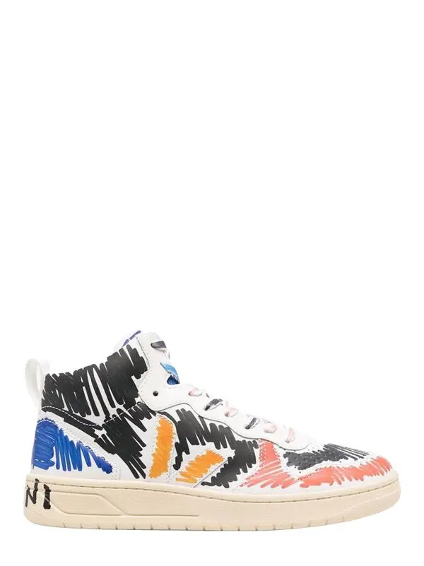 VEJA V15 Leather X Marni Sneakers - Black