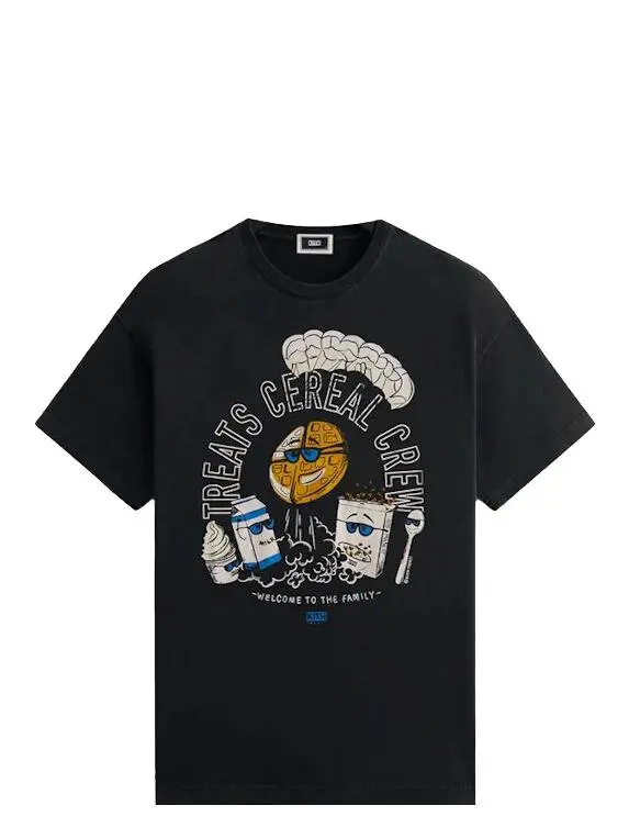 Kith Treats Cereal Crew Vintage Tee Shirt - Black