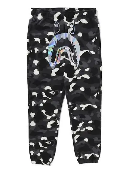 A BATHING APE City Camo Shark Sweatpants - Black