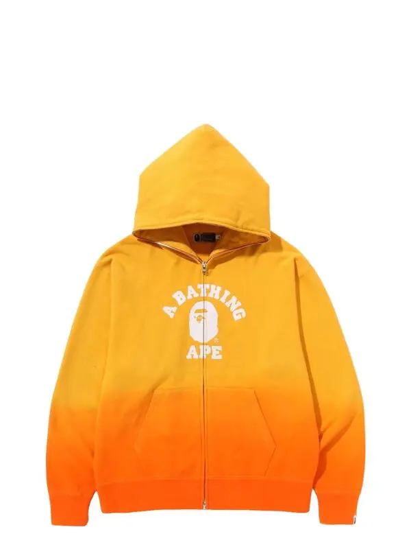 BAPE College Gradation Full Zip Hoodie - Orange