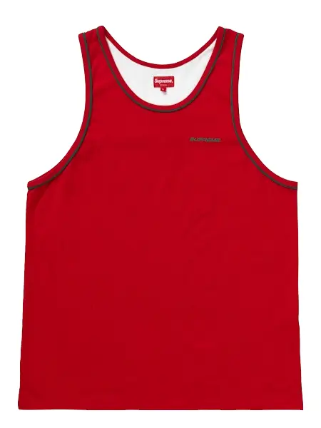 Supreme Piping Tank Top - Red