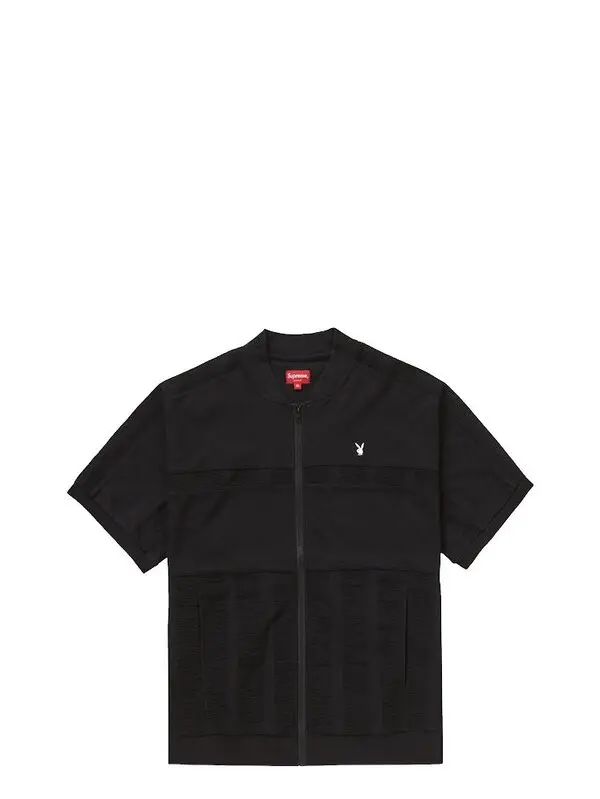 Supreme Playboy Leisure Zip Up Top - Black