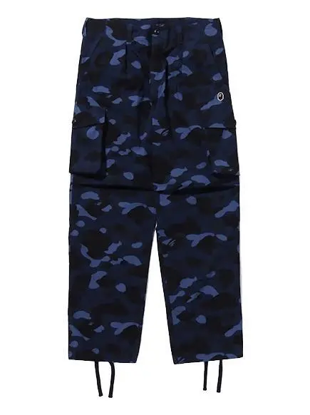 BAPE Camo 6 Pocket Pants - Navy Blue
