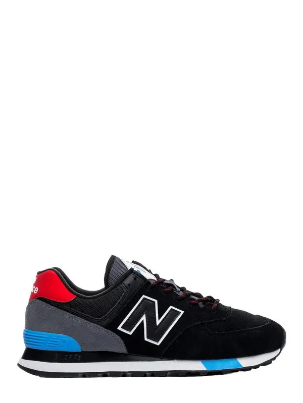 NEW BALANCE 574 Sneakers - Black/velocity Red
