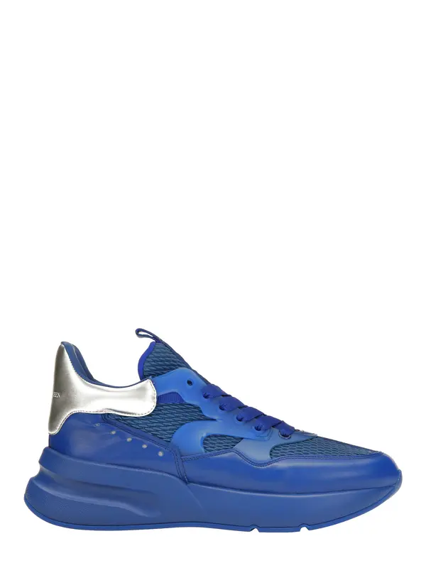 Alexander McQueen Oversized Runner Sneakers - Ultramarine/silver