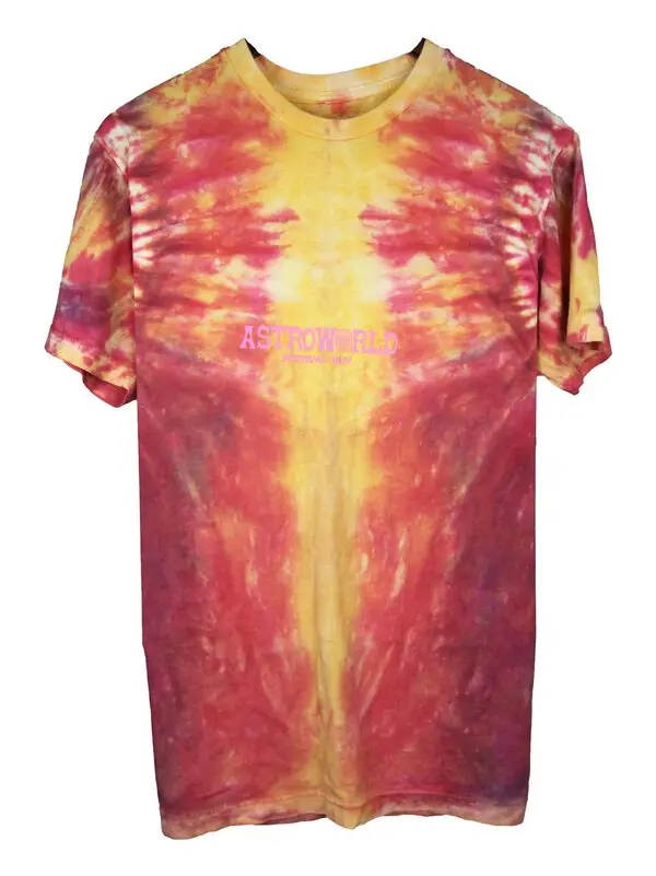 TRAVIS SCOTT Festival Run Firefly Festival Tee Shirt - Tie Dye