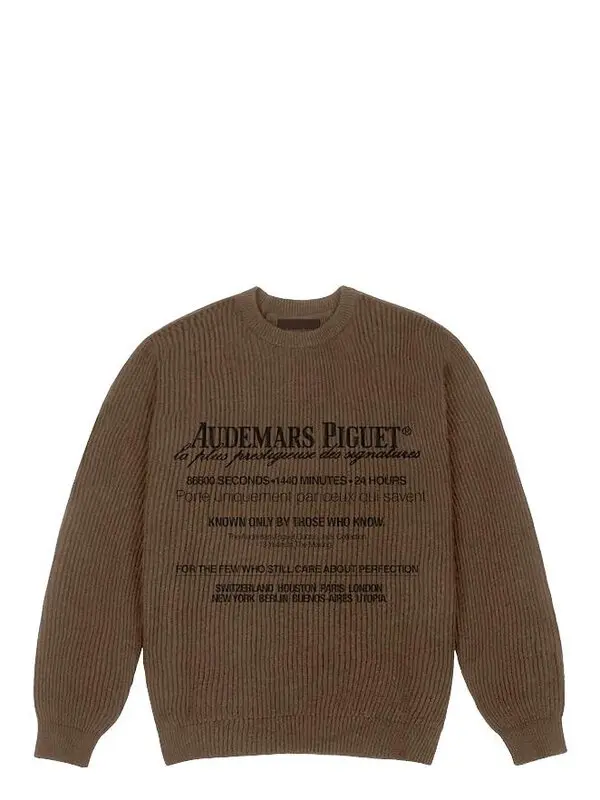TRAVIS SCOTT Cj X Audemars Piguet Knitted Sweater - Brown