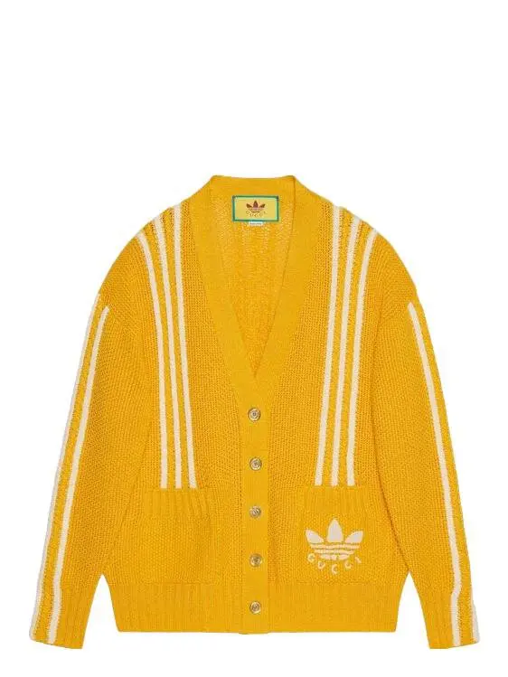 Gucci X Adidas Cardigan - Yellow