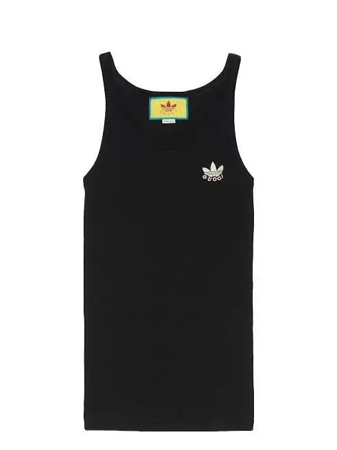 Gucci X Adidas Cotton Tank Top - Black