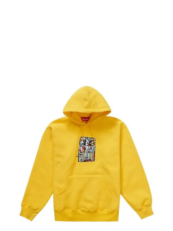 Supreme Neil Blender Mosaic Hooded Sweatshirt - Yellow