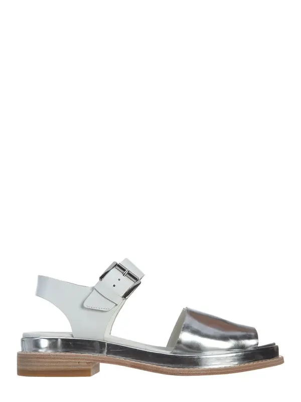 Clarks Madlen Leather Sandal - White Leather