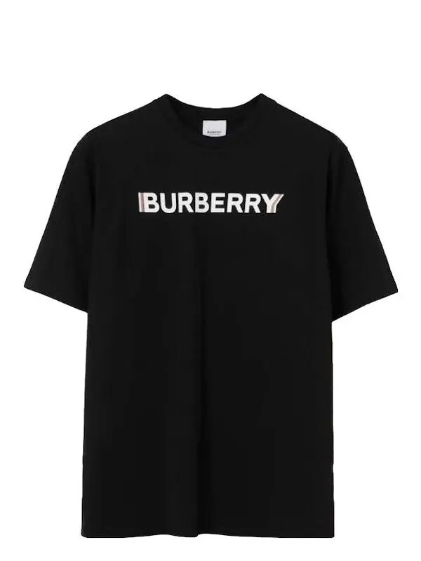 Burberry Logo Print T-shirt - Black/white