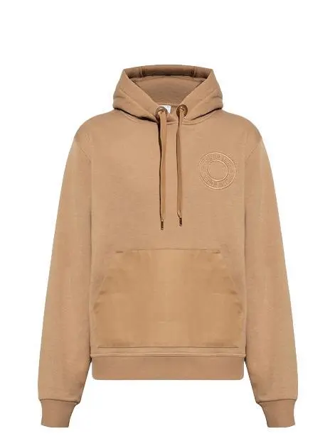 Burberry Logo Hooded Sweatshirt - Beige