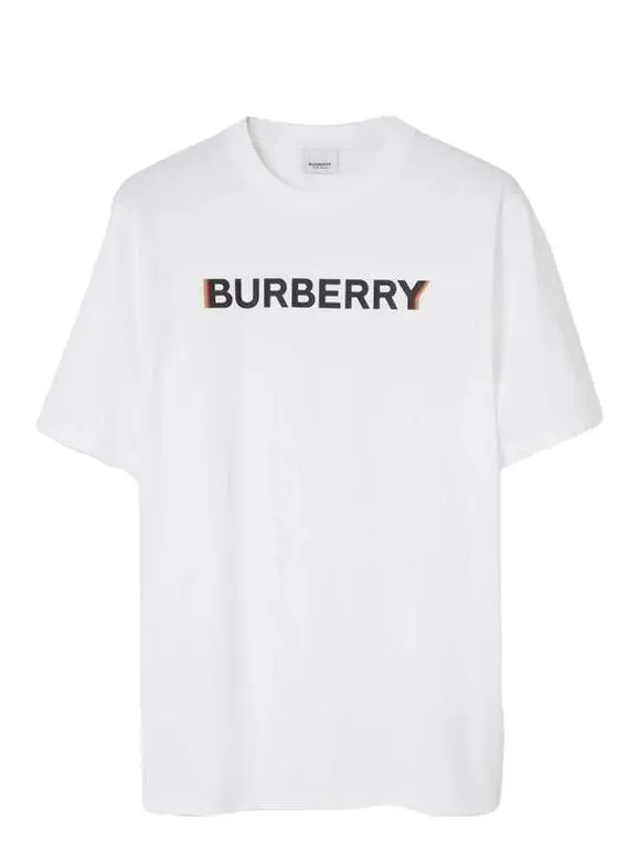 Burberry Logo Print T-shirt - White/black