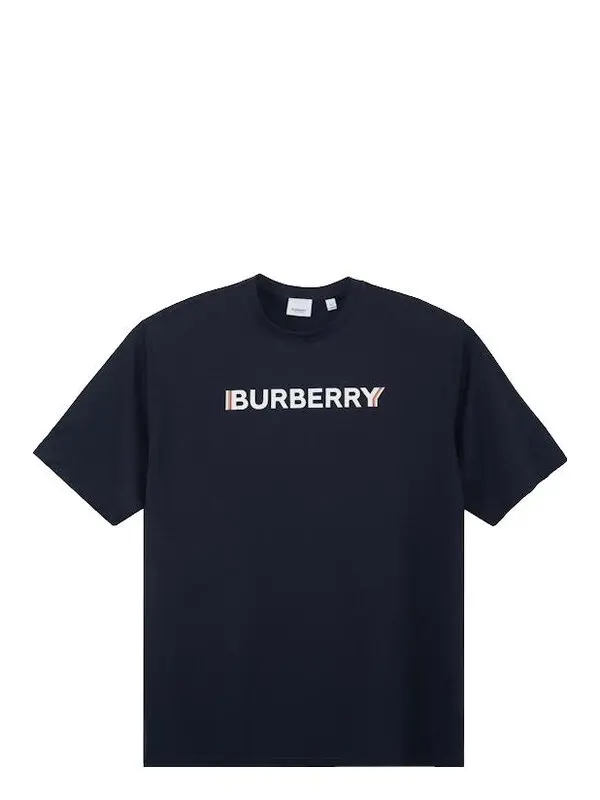 Burberry Logo Print T-shirt - Blue