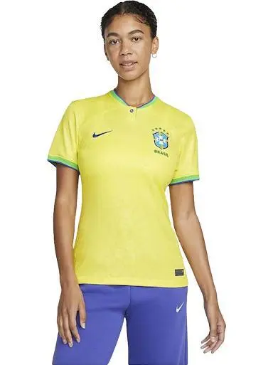 Nike Brazil 2022/23 Stadium Home Jersey - Dynamic Yellow/green Spark/paramount Blue