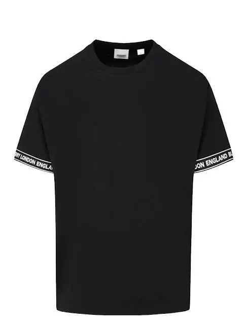 Burberry Logo Tape T-shirt - Black