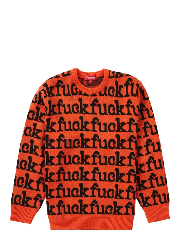 Supreme Crewneck Sweater - Orange