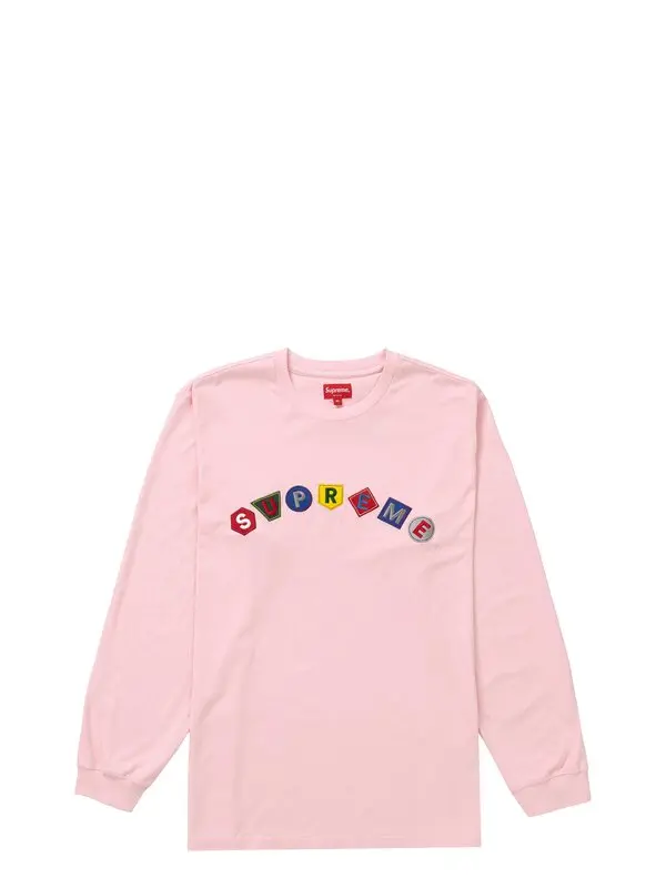 Supreme Geo Arc Long Sleeve Top - Pink
