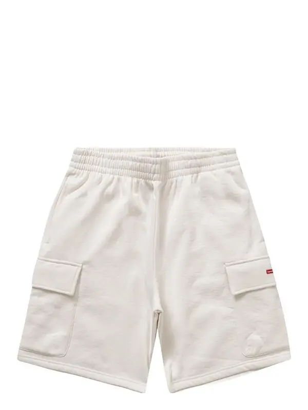 Supreme Small Box Baggy Cargo Sweatshort - White
