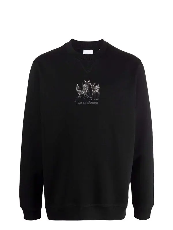 Burberry Cotton Sweatshirt - Black