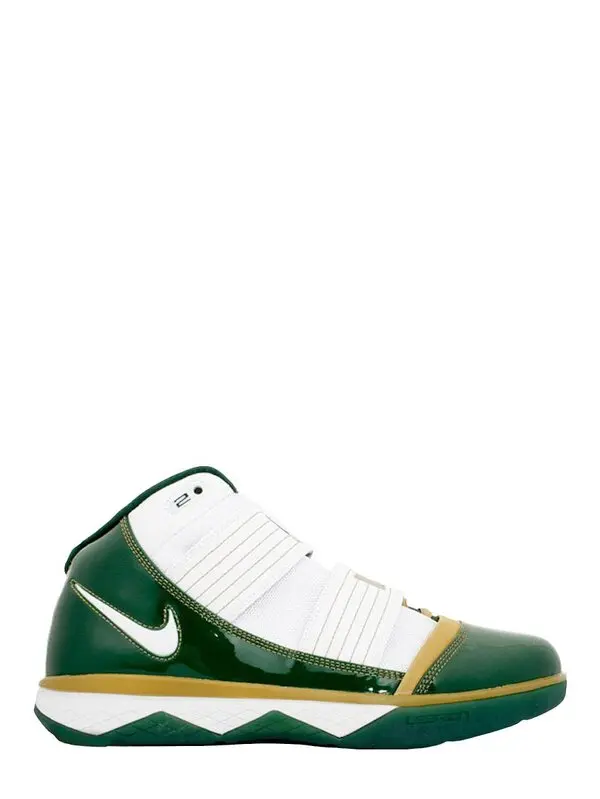 Nike Zoom Soldier Iii Svsm Home Sneakers - White/deep Forest/metallic Gold