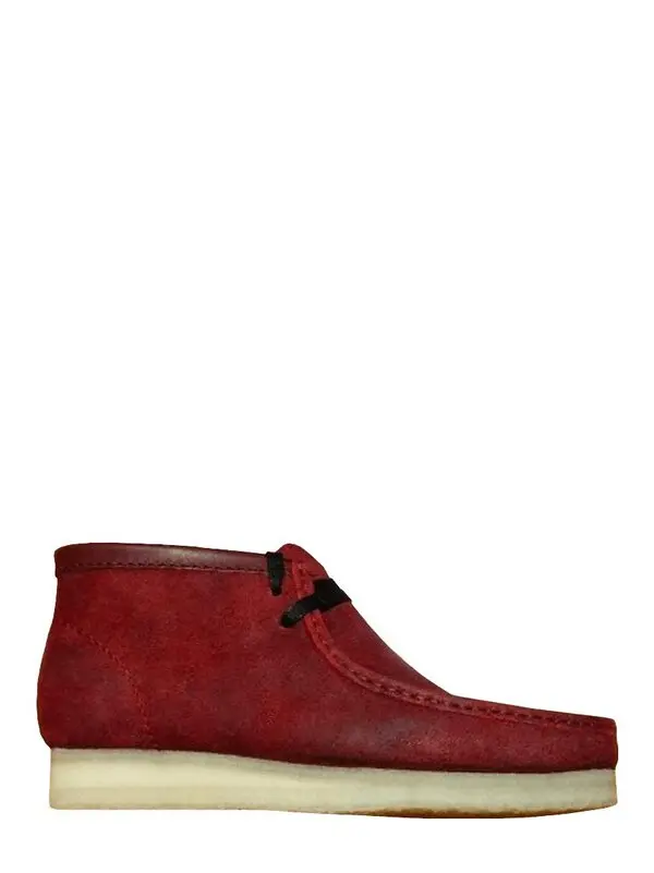 Clarks Wallabee Moccasins - Cherry Red Snake