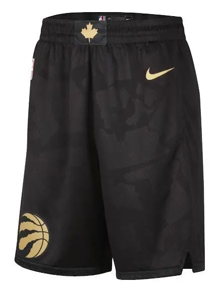 Nike Nba Toronto Raptors City Edition Swingman Shorts - Black
