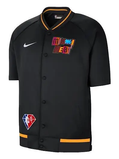 Nike Nba Miami Heat Showtime City Edition Jacket - Black