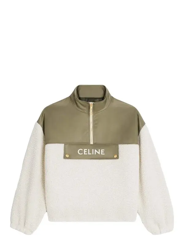 Celine Cashmere Shearling Jacket - Grege/khaki