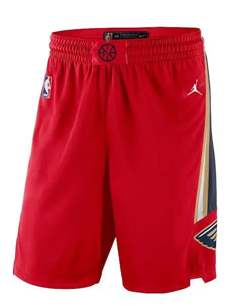 Nike New Orleans Pelicans Statement Edition Swingman Shorts - Gym Red