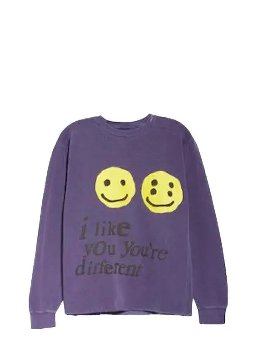 CACTUS PLANT FLEA MARKET X Union Crewneck Sweatshirt - Purple