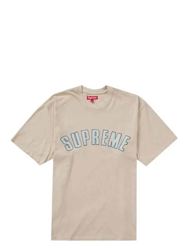 Supreme Cracked Arc Short Sleeve Top Light Brown - Light Tan