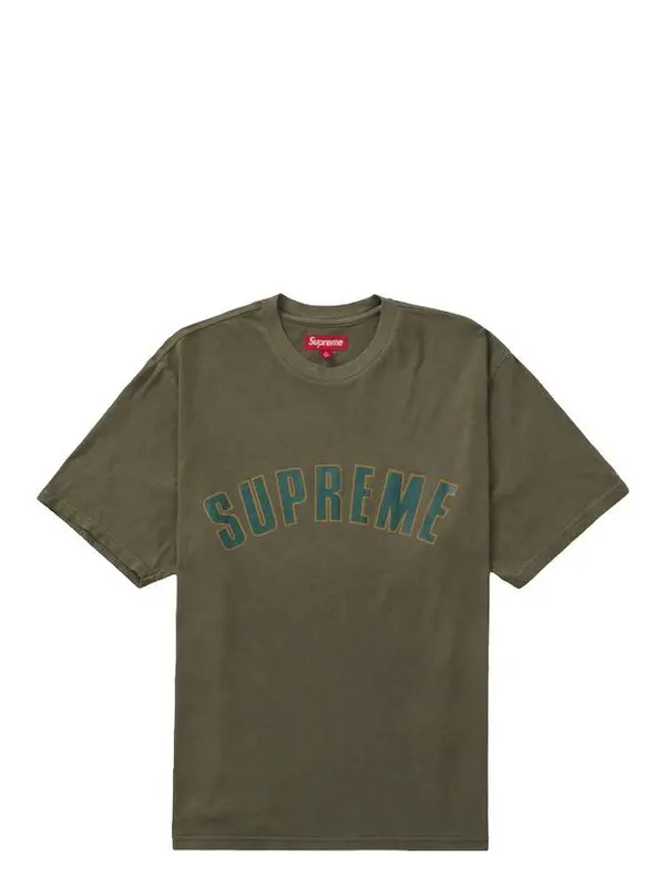 Supreme Cracked Arc Short Sleeve Top - Olive