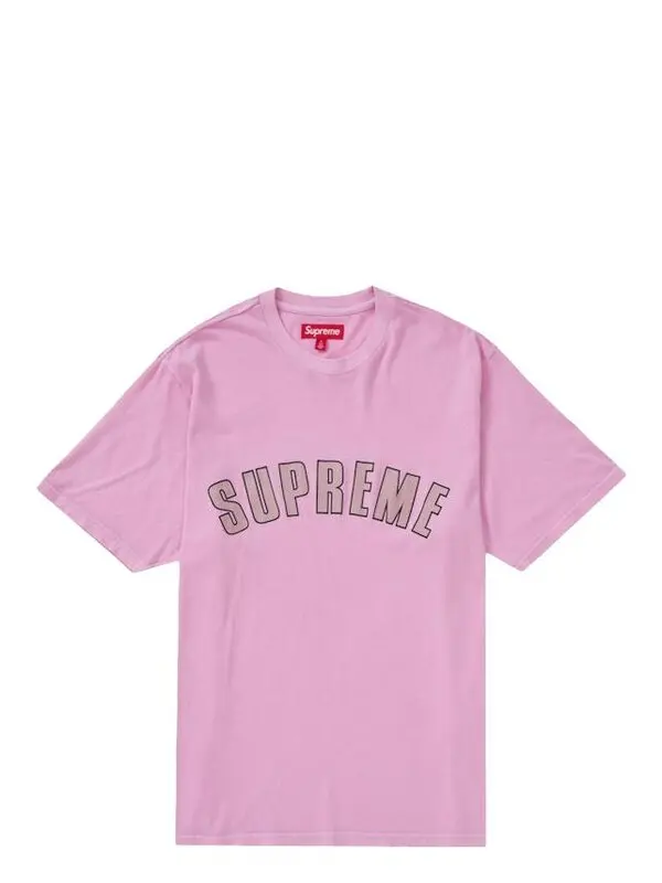 Supreme Cracked Arc Short Sleeve Top - Pink