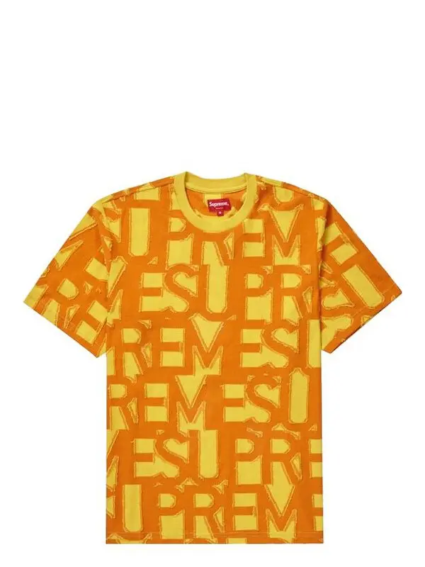 Supreme Spellout Short Sleeve Top - Yellow