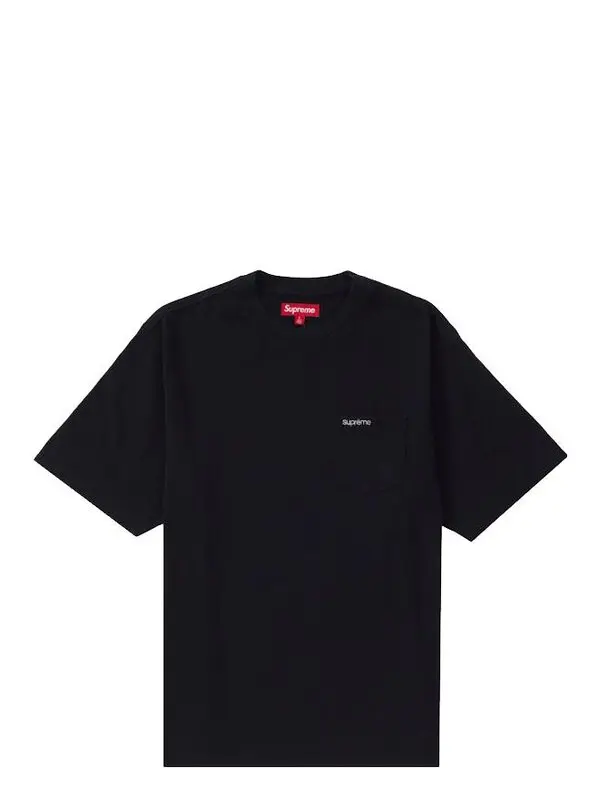 Supreme Short Sleeve Pocket Tee Shirt - Black