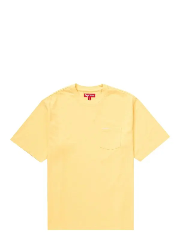 Supreme Short Sleeve Pocket Tee Shirt - Yellow