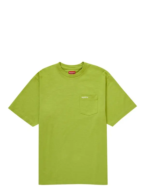 Supreme Short Sleeve Pocket Tee Shirt - Pale Green