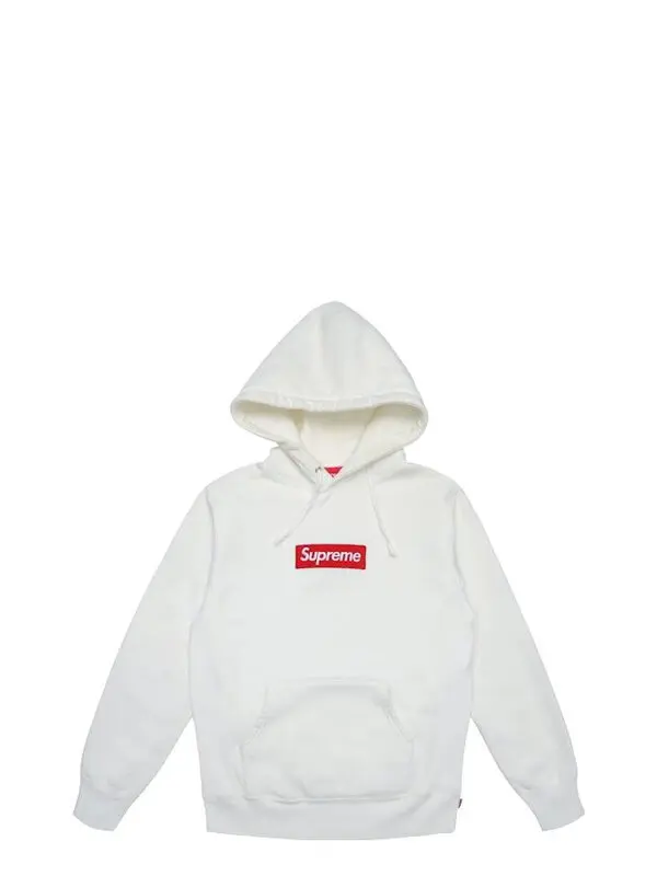 Supreme Box Logo Hooded Sweatshirt - White