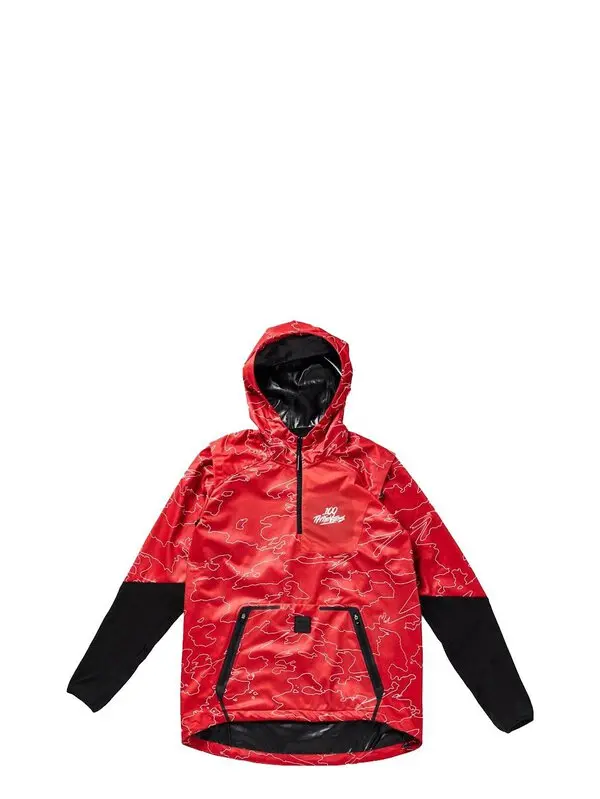 100 THIEVES Geography Anorak - Red/black