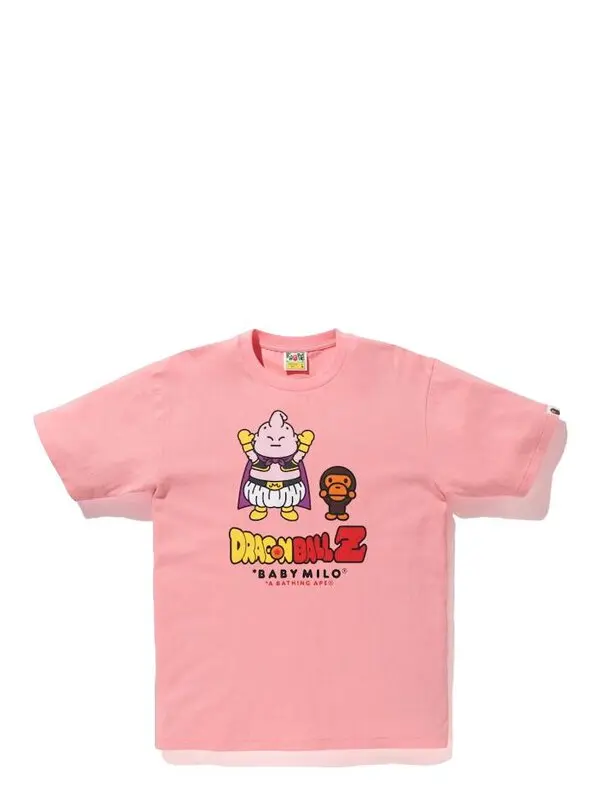 A BATHING APE X Dragon Ball Z Majin Buu Baby Milo Tee Shirt - Pink